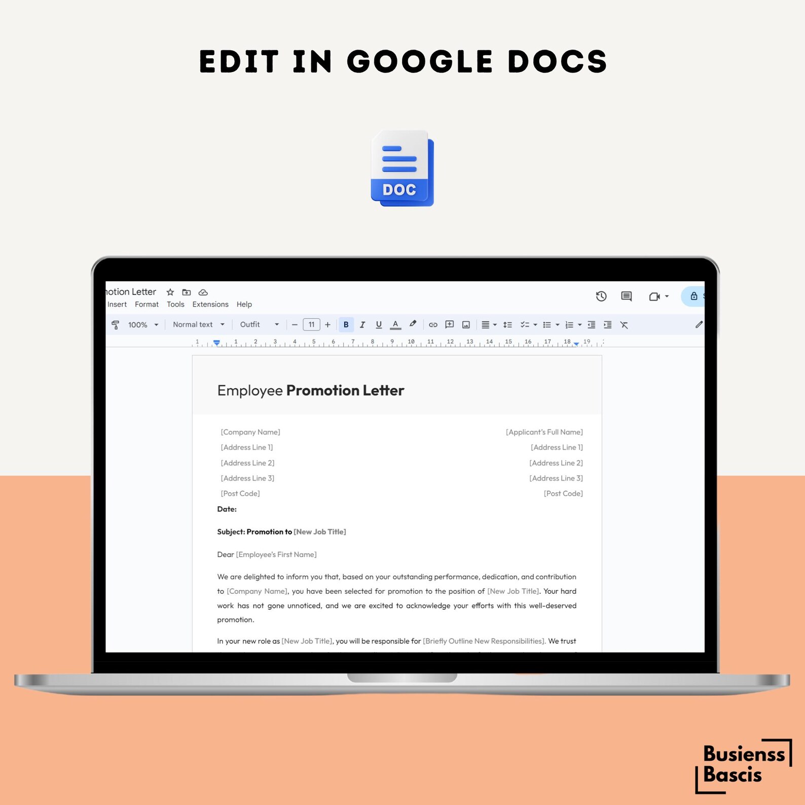 Employee Promotion Letter Template, Performance Pay Raise Letter, Job ...