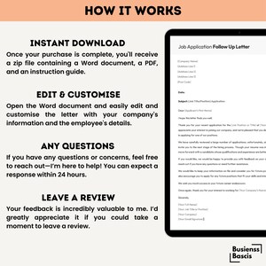 Job Application Follow-up Letter Template, Post Job Application Follow ...