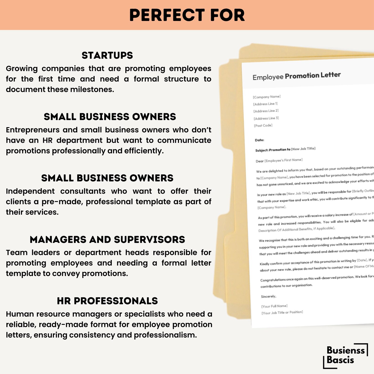 Employee Promotion Letter Template, Performance Pay Raise Letter, Job ...