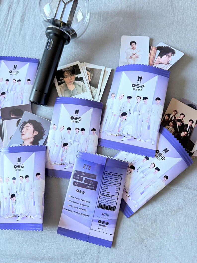 BTS Inspired Photocard/freebies Packaging | ARMY Gift | K-pop Concert ...