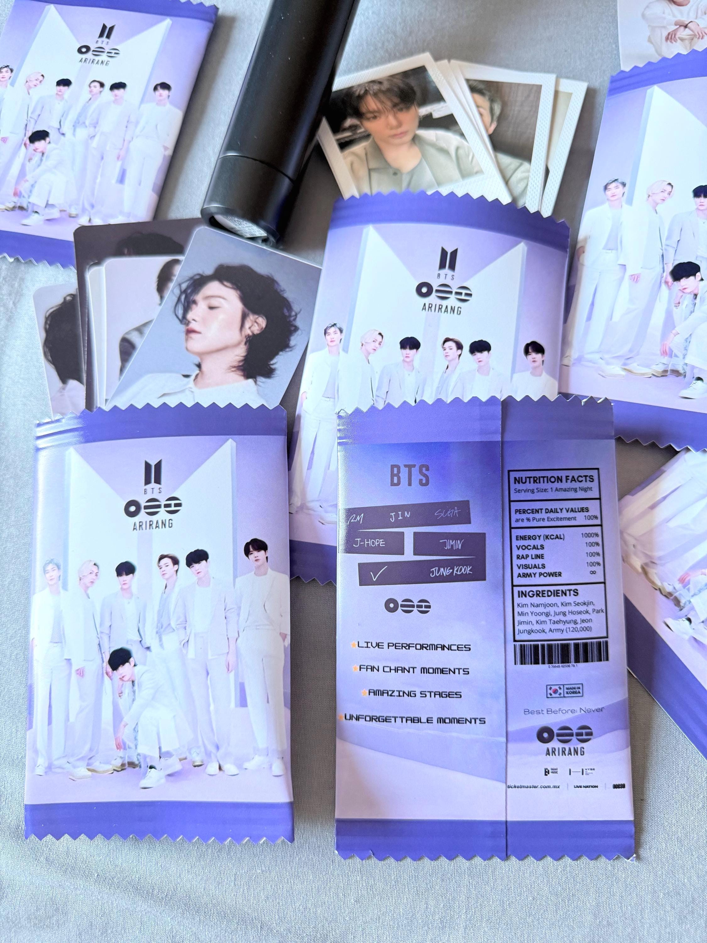 BTS Inspired Photocard/freebies Packaging | ARMY Gift | K-pop Concert ...