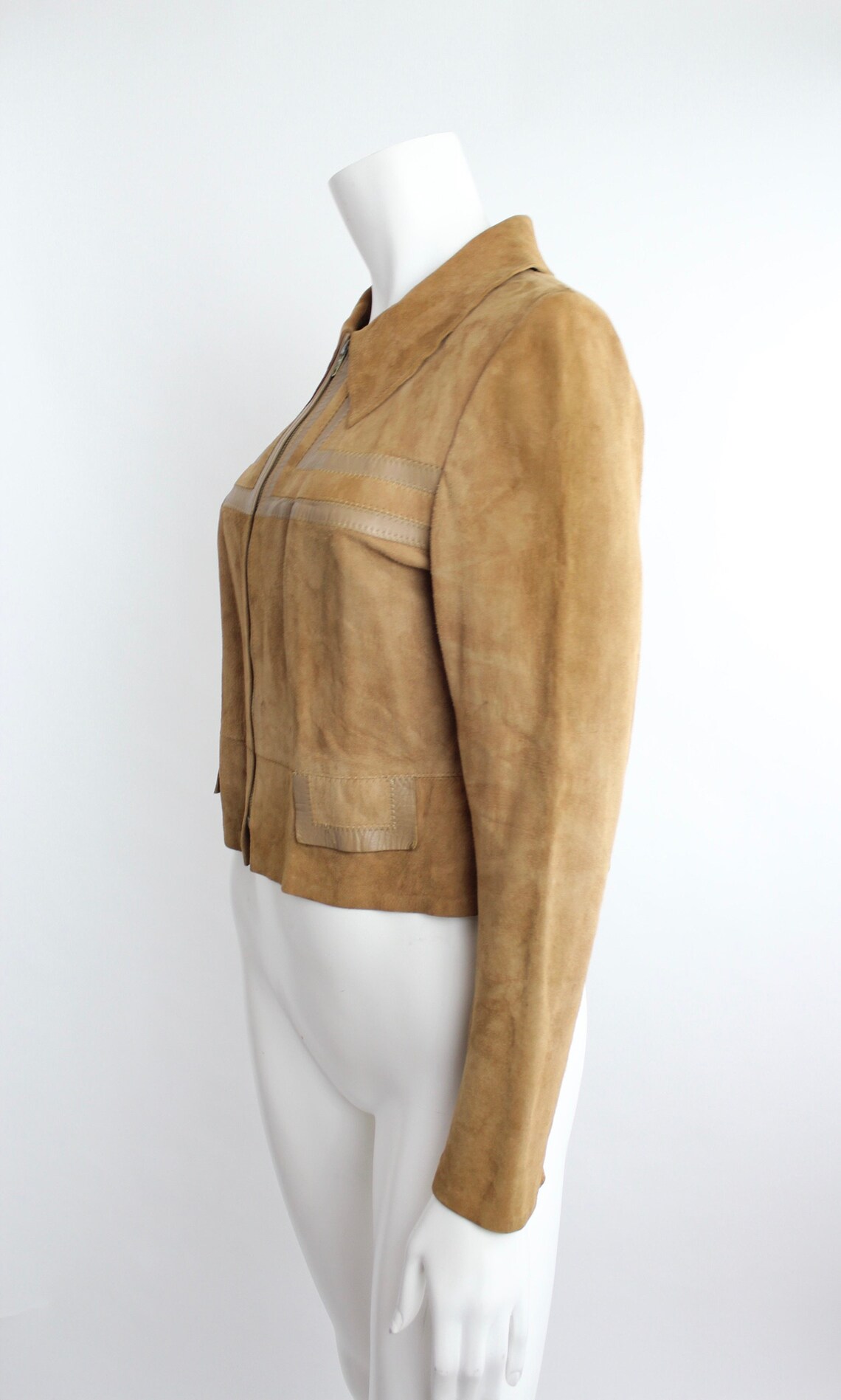 Vintage 1940s Chamois Leather Fitted Jacket Pointed Puritan - Etsy