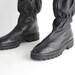Sz 8 Vintage Walter Steiger Black Leather Pull up Boots | Minimal Black ...