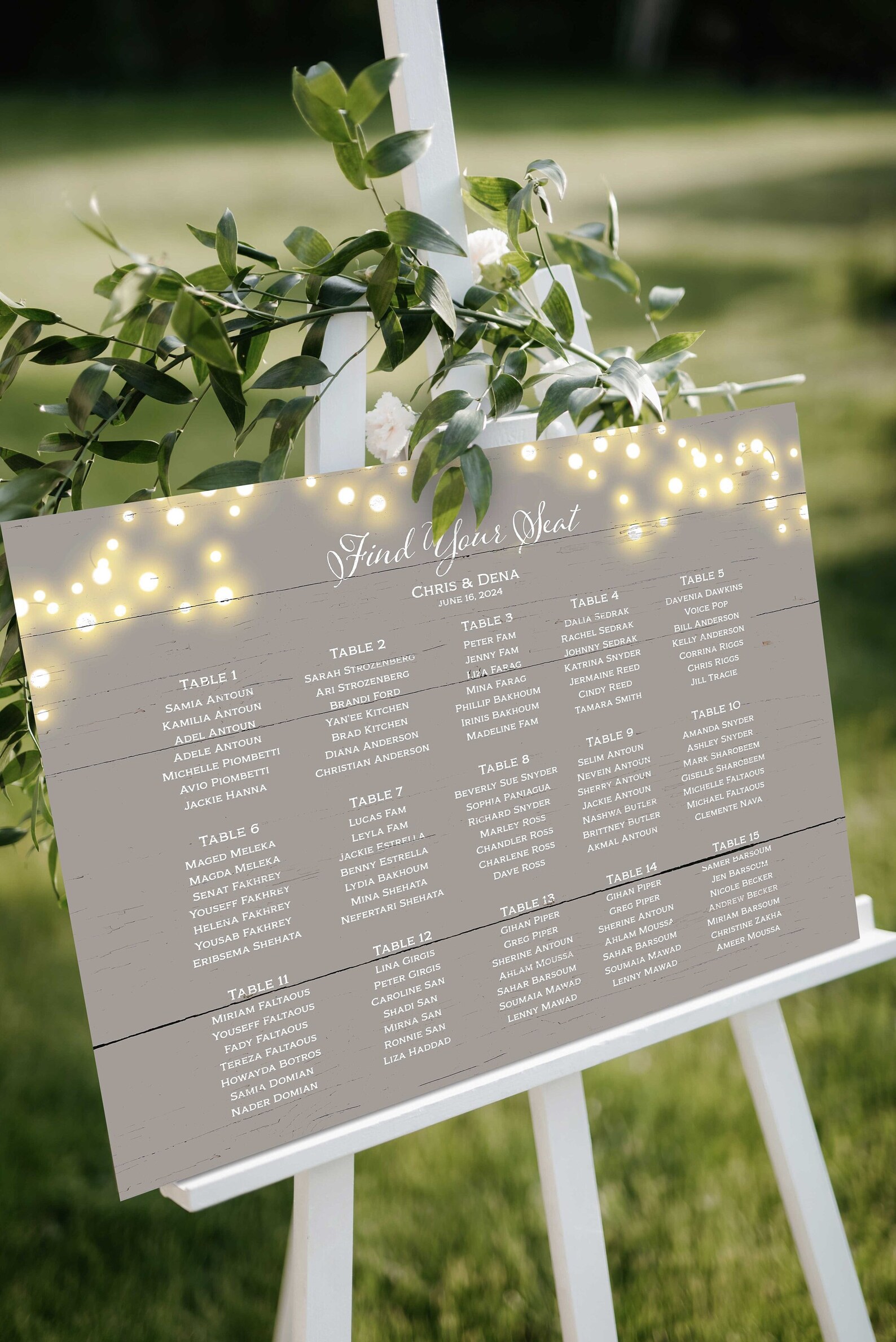 Rustic Wedding Table Plan Sign, Rustic Wedding Welcome Sign, Wedding ...
