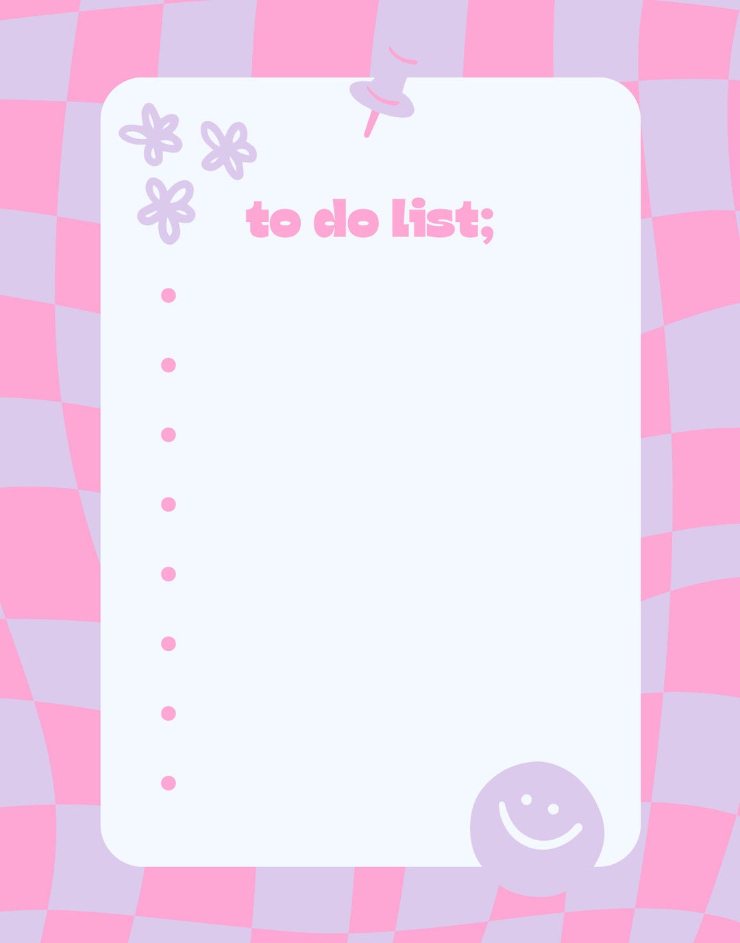 Digital Download | to Do List | Printable | Pink&purple - Etsy