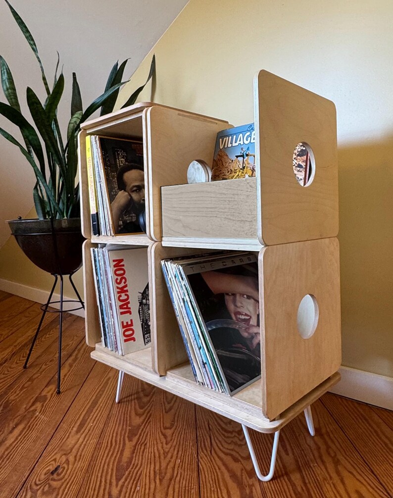 Vinyl Record Album LP Storage Cube Media Center - Etsy