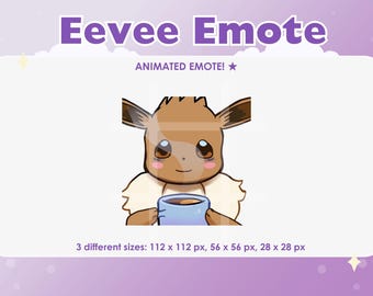 SLEEPY EEVEE Animated Emote - Twitch/discord Emote Perfect for ...