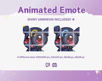 ANIMATED Sus Umbreon Emote - Animated Emote, Cute Emote, Twitch ...