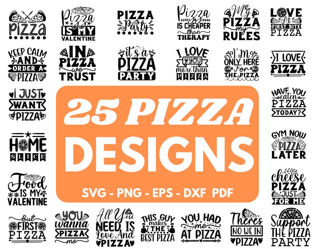 Pizza Svg Bundle, Pizza Party Svg, Pizza Life Svg Bundle, Pizza Team ...