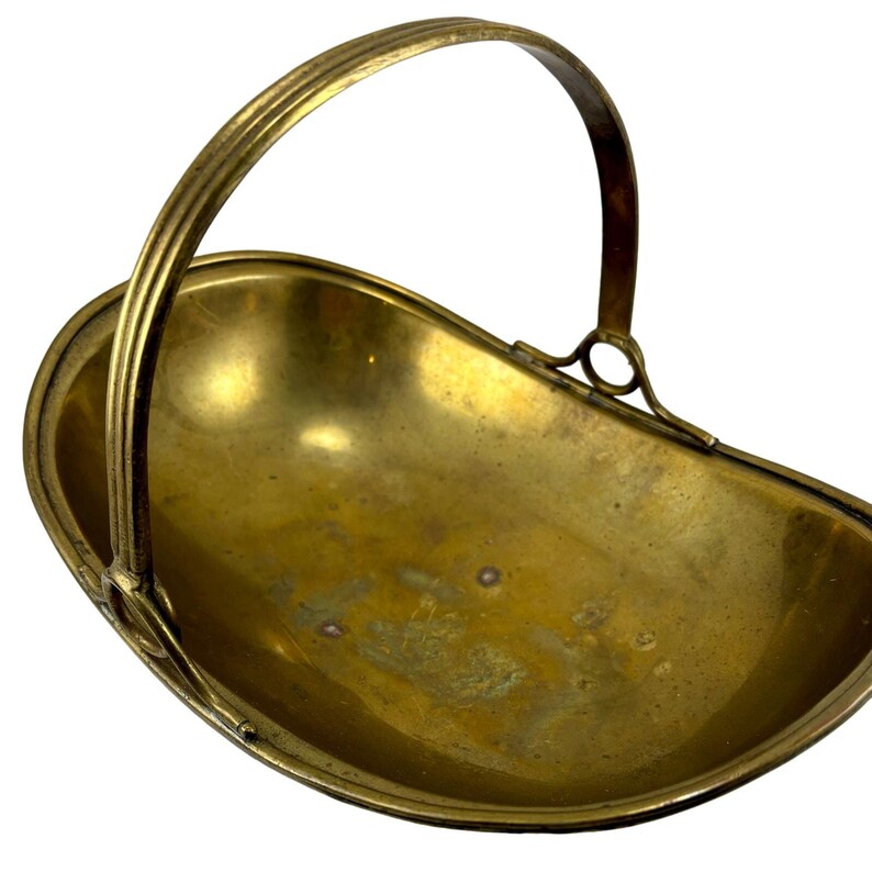 Vintage Mottahedeh Solid Brass Basket - Etsy
