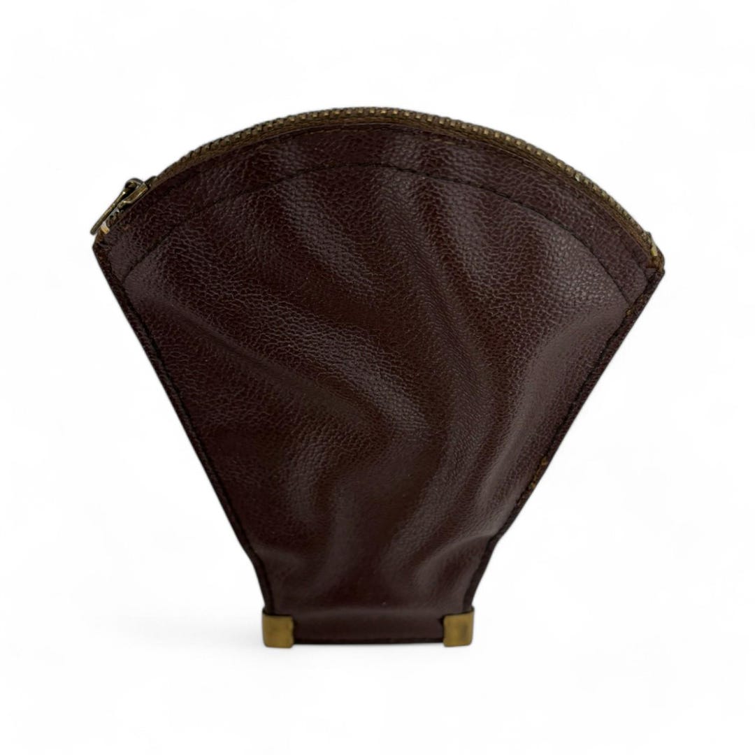 Vintage Leather Tobacco Pipe Smoking Pouch With Zipper and Push-open ...