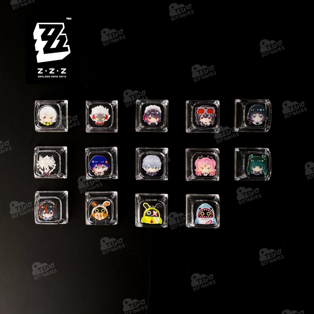 Zenless Zone Zero Keycaps. Handmade Artisan Keycaps, ZZZ Fanart ...