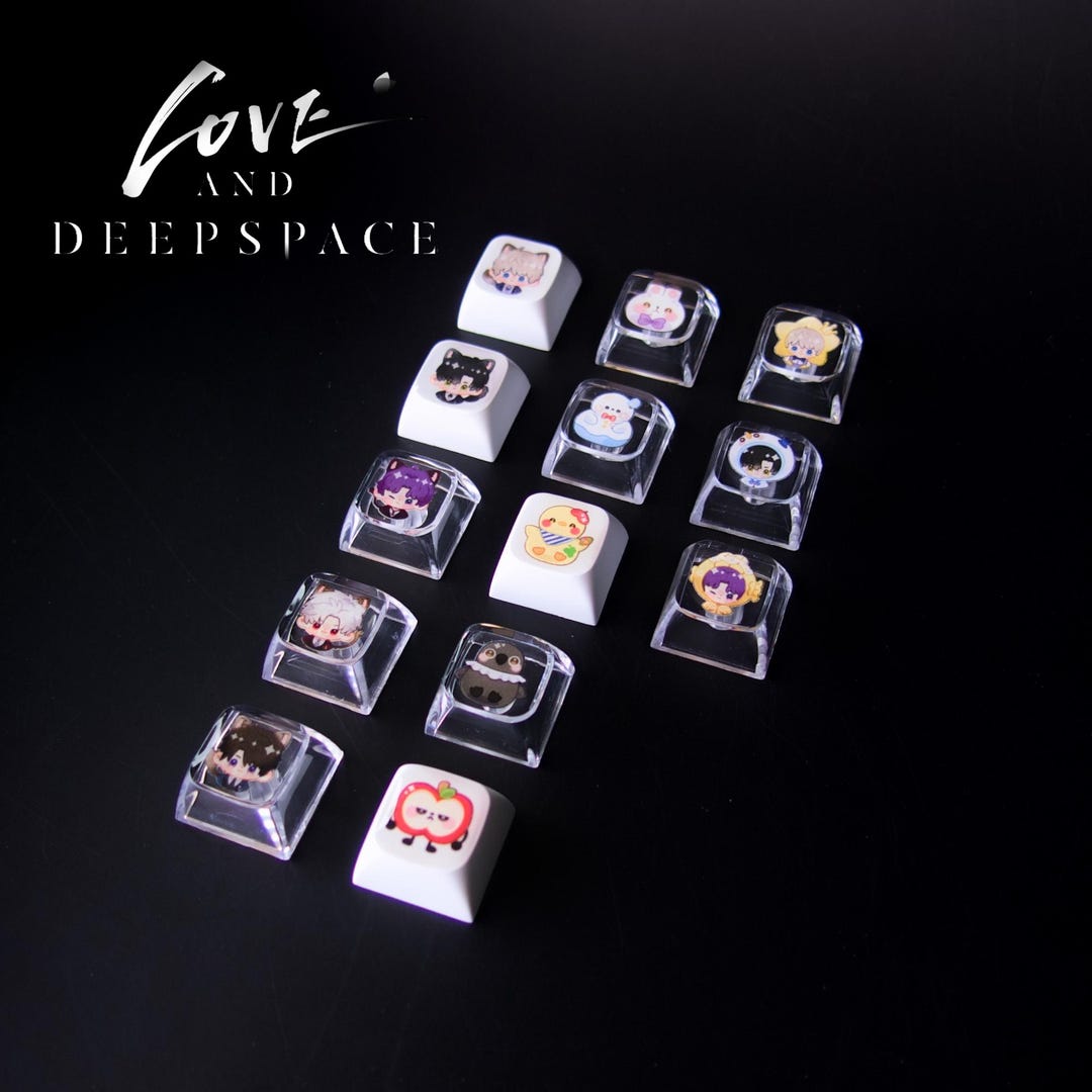 Love and Deepspace Keycaps. Handmade Artisan Keycaps, Mechanical ...