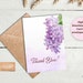 Beautiful Lilacs Greeting Card Printable Card Instant Download PDF - Etsy