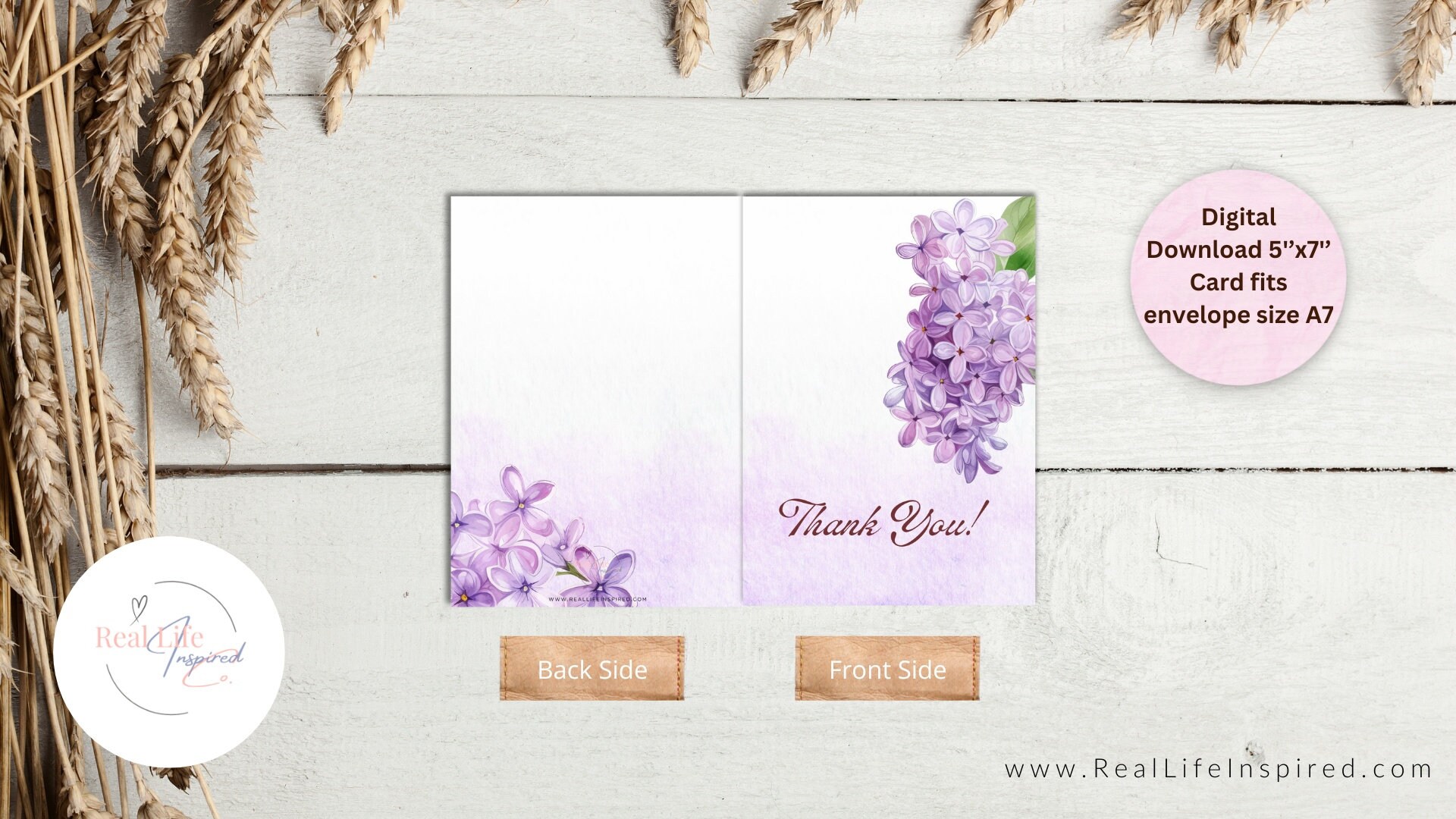 Beautiful Lilacs Greeting Card Printable Card Instant Download PDF - Etsy