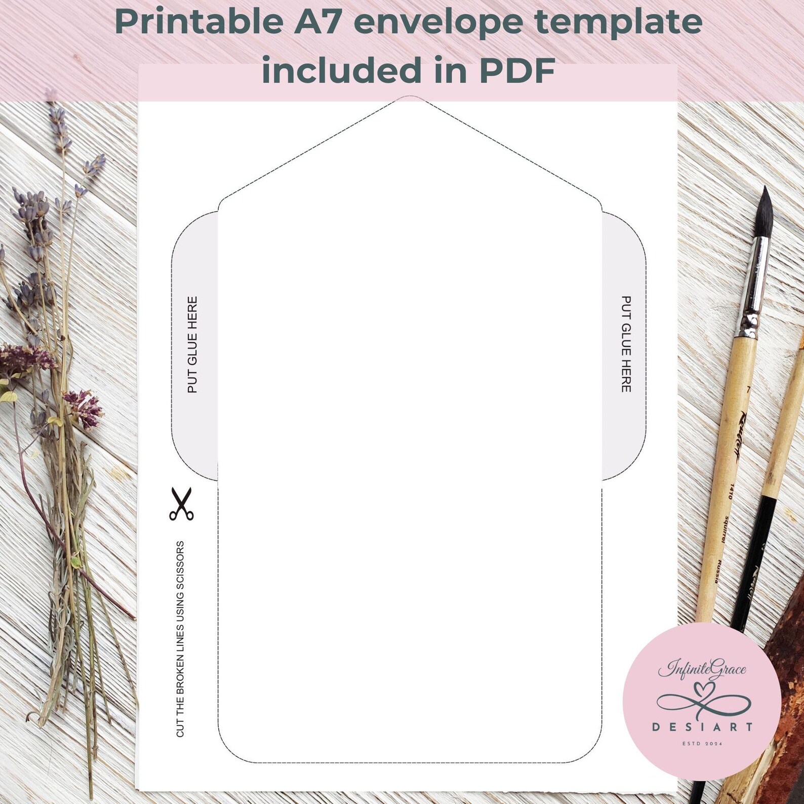 Printable Aster Birthday Card: September Birthflower Floral Design ...