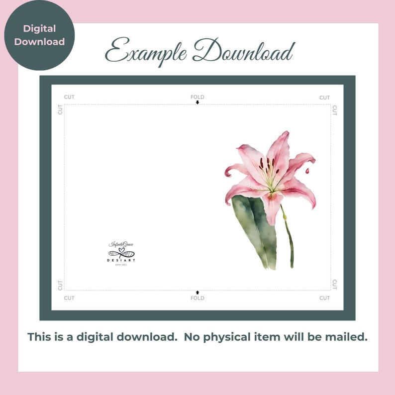 Set of 8 Printable Christmas Cards, 5x7 Greeting Cards, Watercolor ...