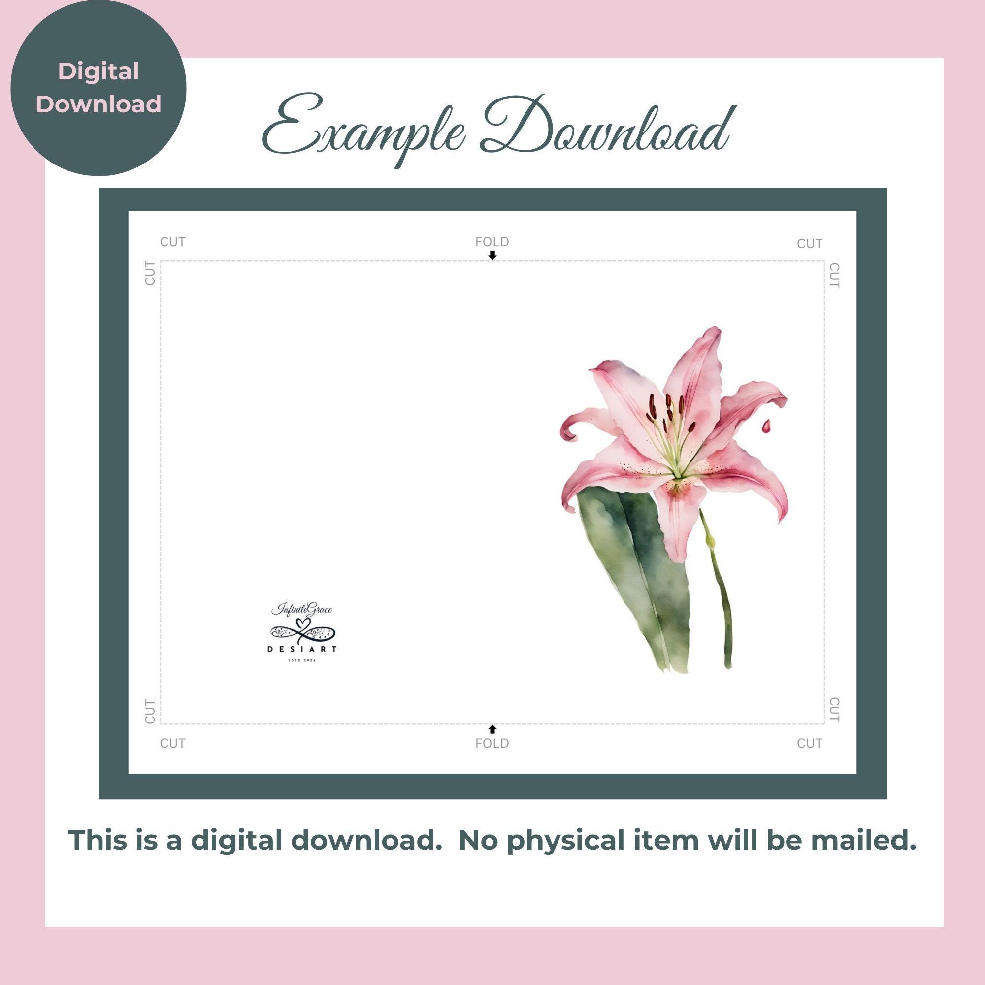 Set of 8 Printable Christmas Cards, 5x7 Greeting Cards, Watercolor ...