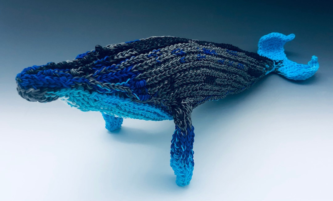 Colorful Humpback Whale Rainbow Loom Rubber Band Sculpture - Etsy