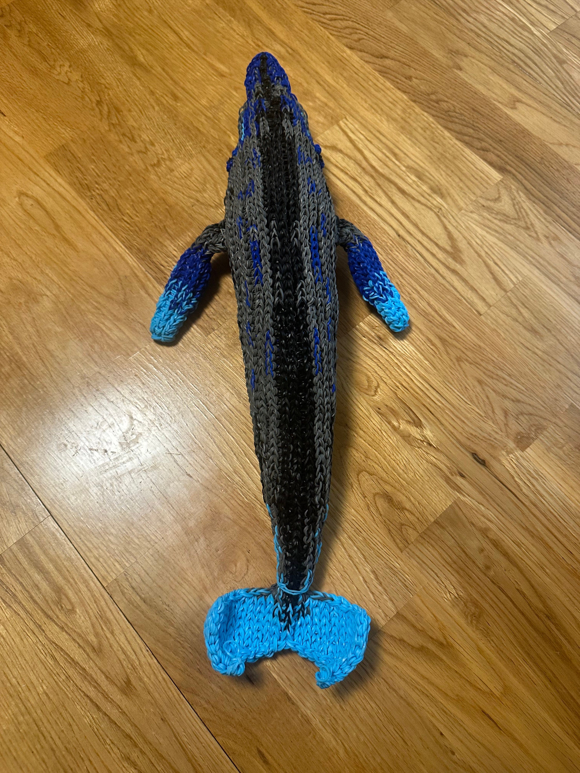 Colorful Humpback Whale Rainbow Loom Rubber Band Sculpture - Etsy