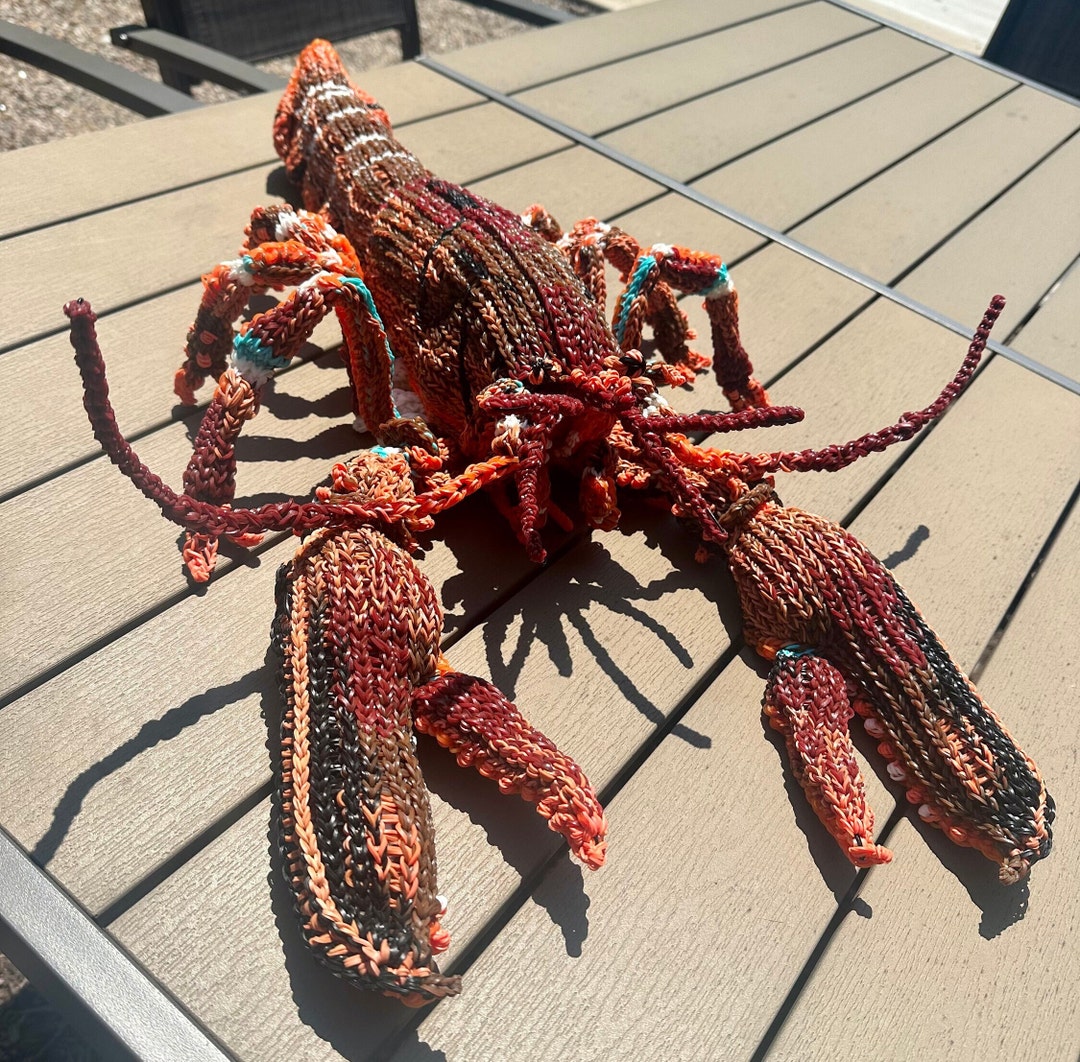 Massive Realistic Lobster Rainbow Loom Rubber Band Sculpture - Etsy