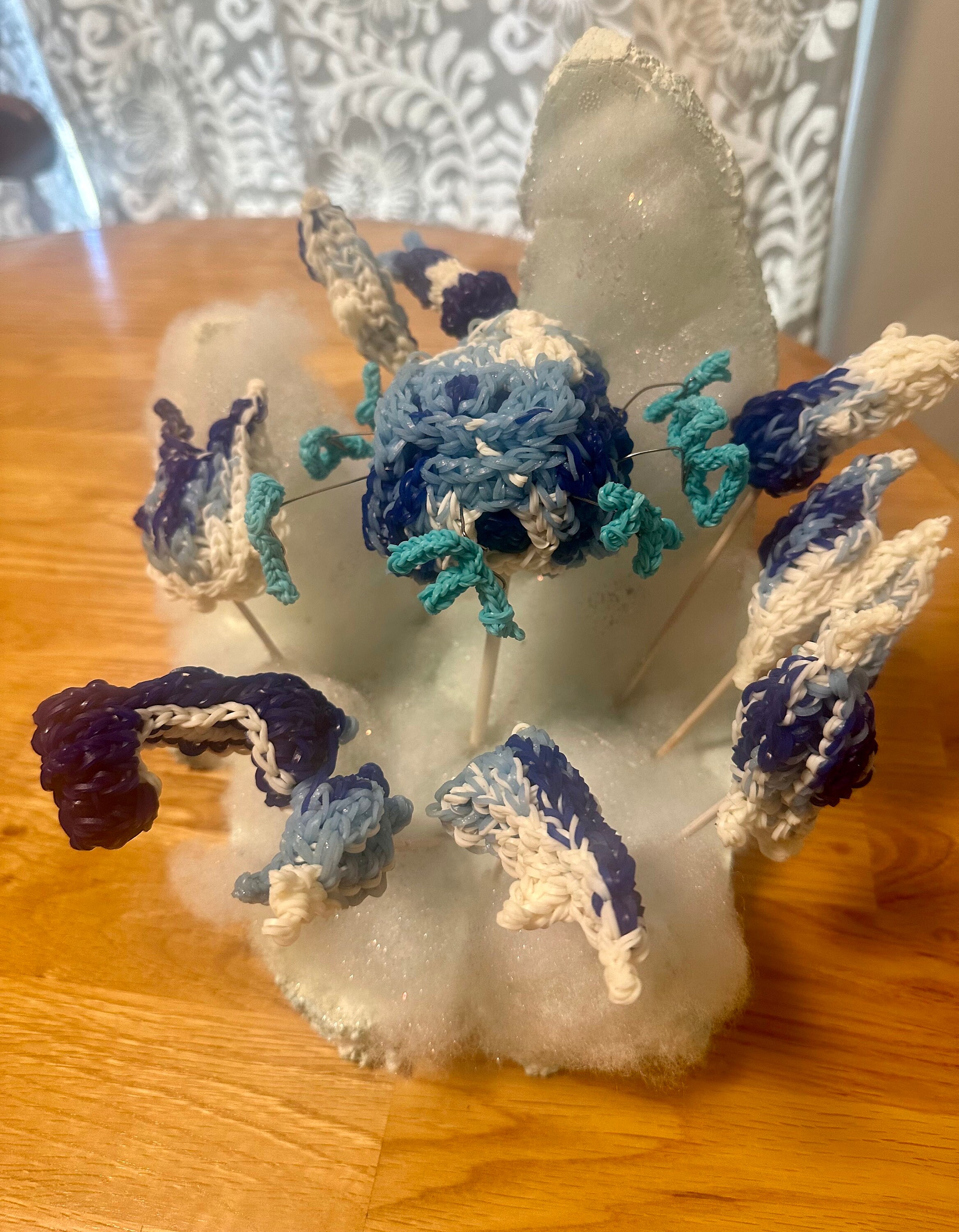 Cryogen - Terraria Calamity Mod Rainbow Loom Rubber Band Sculpture - Etsy