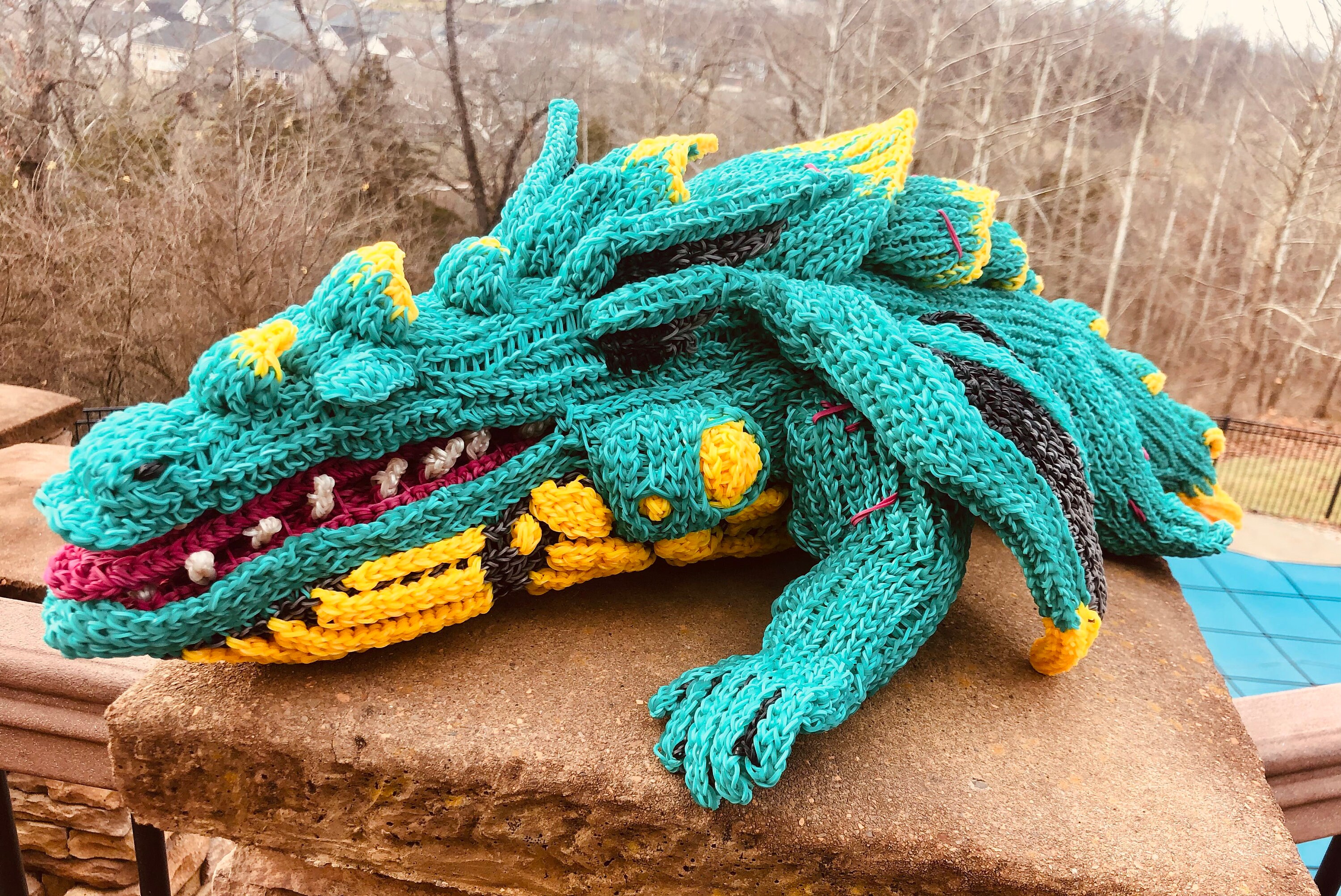 The Leviathan Terraria Calamity Mod Rainbow Loom Rubber Band Sculpture ...