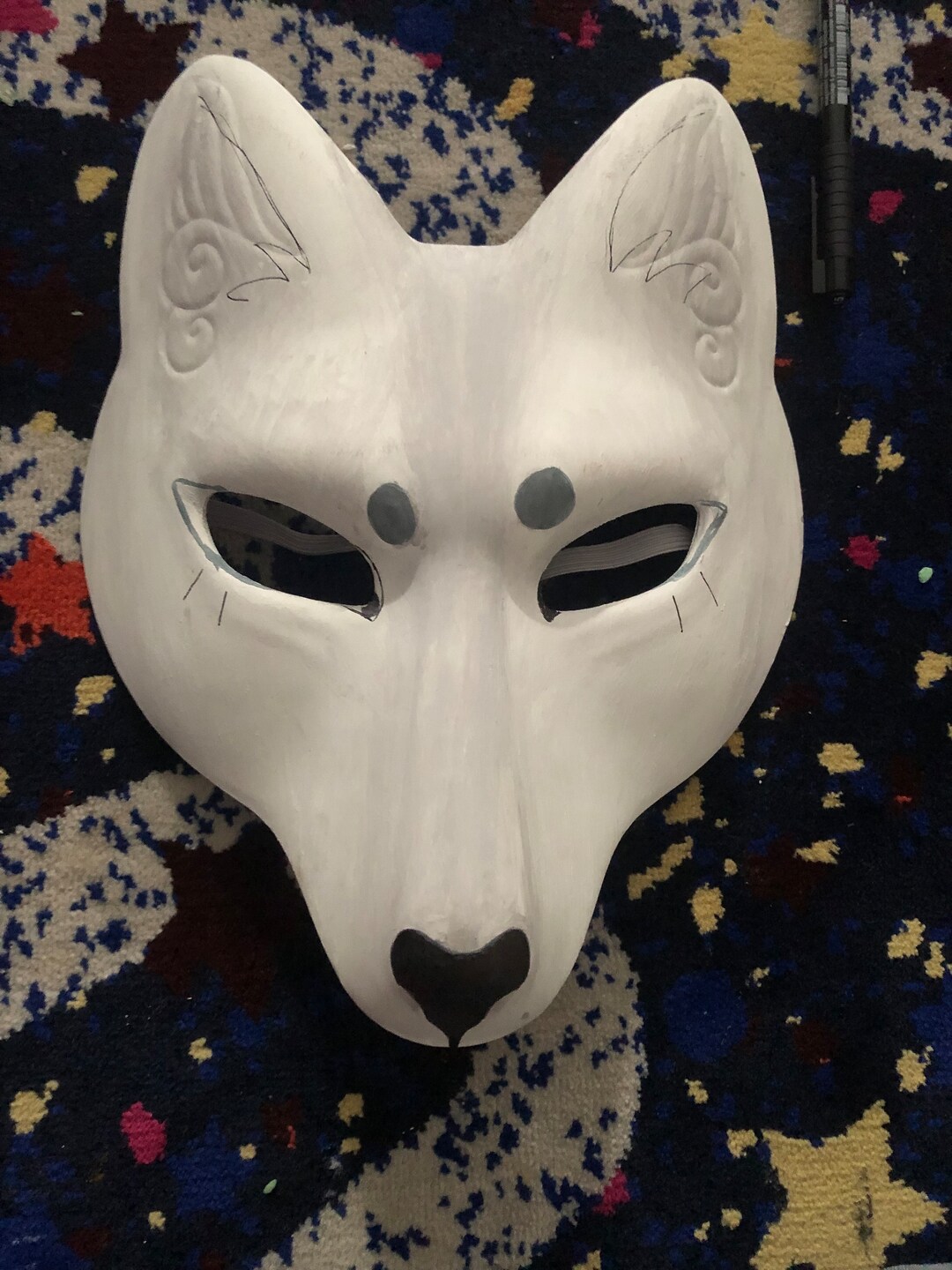 Arctic Fox Mask - Etsy