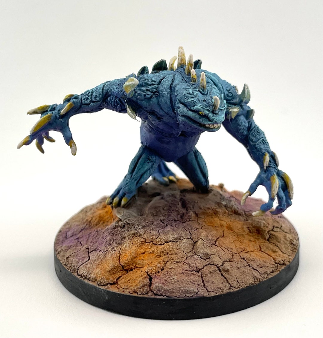 Dnd Blue Slaad Miniature Frog Demon Monster Hand Painted D&D Mini ...