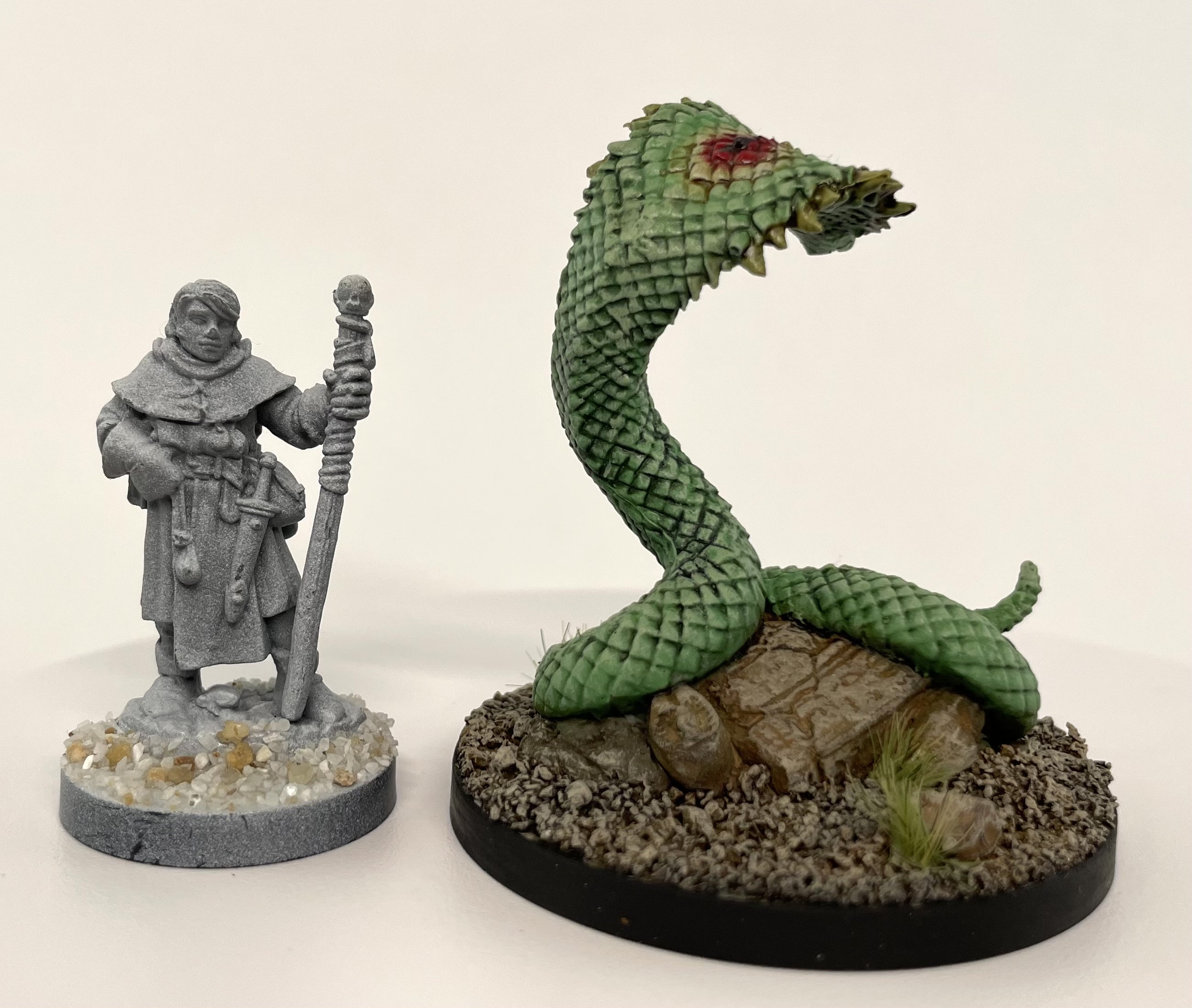 Giant Snake Miniature | Giant Cobra Mini | Hand Painted Dnd Monster ...