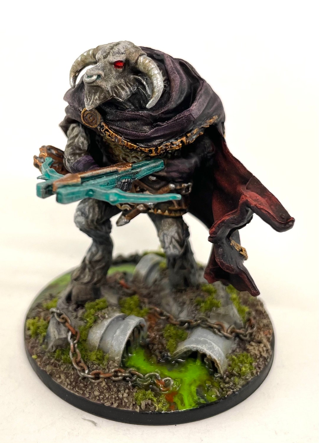 Minotaur Devil Demon Bounty Hunter Hand Painted Miniature Large Dnd ...