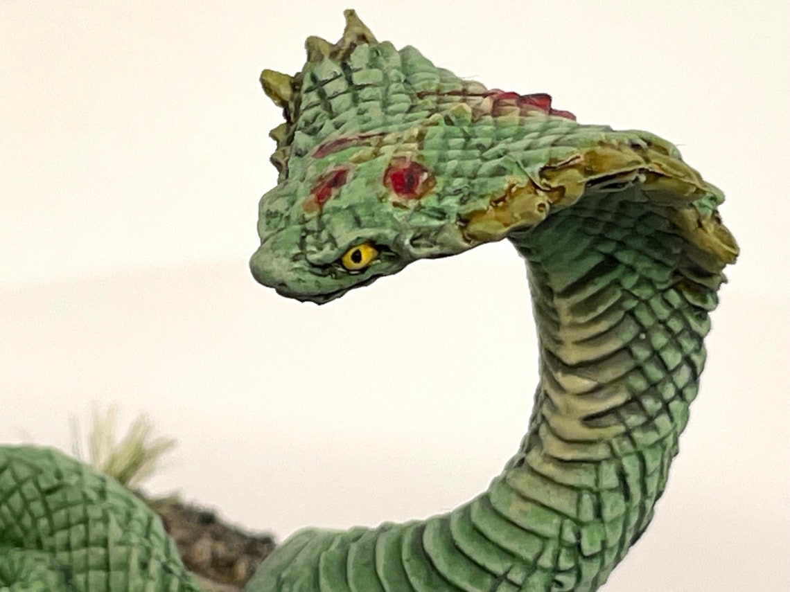Giant Snake Miniature | Giant Cobra Mini | Hand Painted Dnd Monster ...