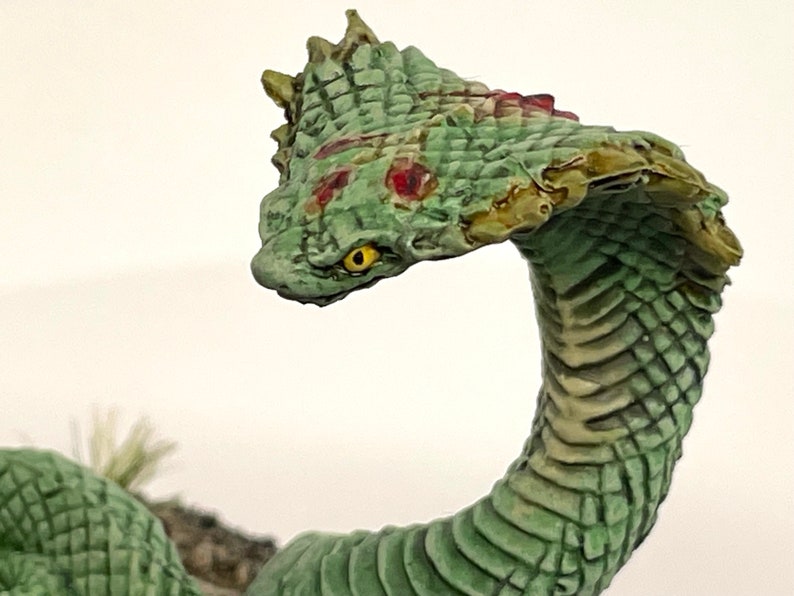 Giant Snake Miniature | Giant Cobra Mini | Hand Painted Dnd Monster ...