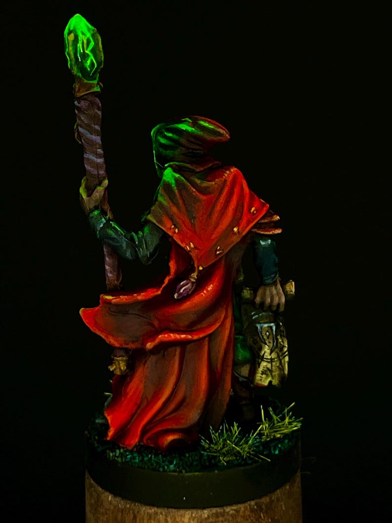 Wizard Dnd Miniature Custom Painted Hero D&D Mini Warlock Sorcerer Elf ...