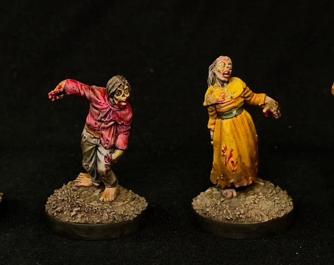 Zombie Horde Mini Monster Mayhem Wargaming Miniatures Games Undead D&D ...