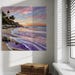 Original Glimmering Lilac Seas Oil Painting Modern Handpaint Texture ...
