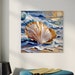 Original the Grandeur of Shells Oil Painting Modern Handpaint Texture ...