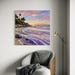 Original Glimmering Lilac Seas Oil Painting Modern Handpaint Texture ...