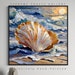 Original the Grandeur of Shells Oil Painting Modern Handpaint Texture ...