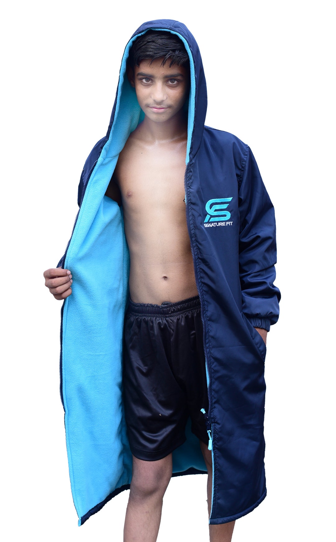 Youth Swim Parka Customizable Kids' Swim Parka With Fleece Lining Water ...