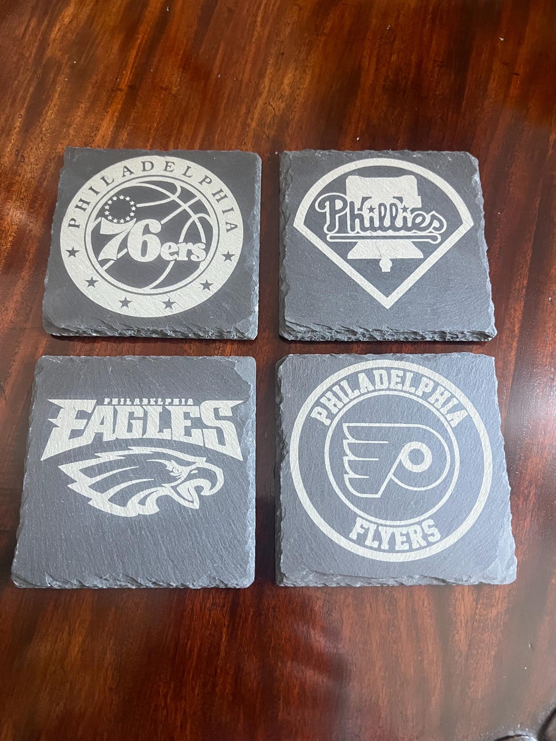 Custom 4x4 Inch Slate Coaster | Phillidelphia Sports Teams | Eagles ...