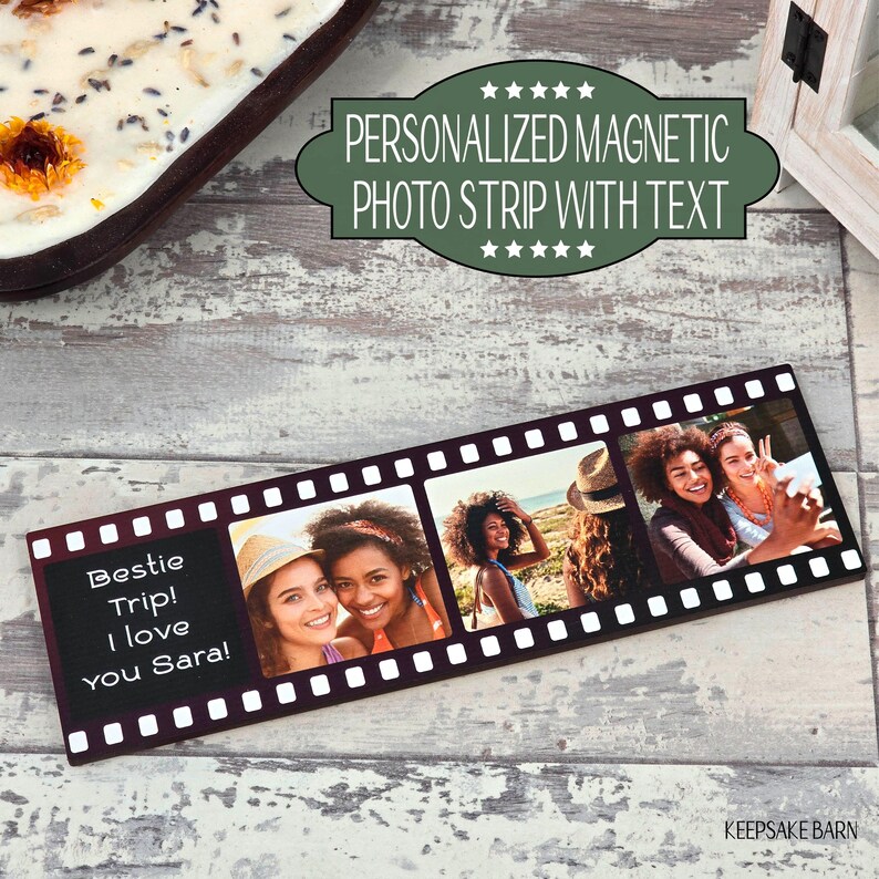 Personalized Photo Film Strip Gift With Magnetic Back Custom ...