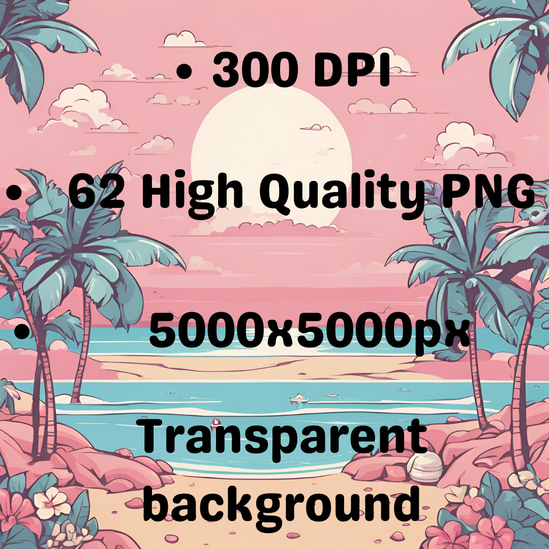 60+ Summer Clip Art Mega Bundle: 4-in-1 Deal! Cute Summer Graphics Clip ...