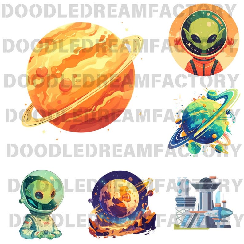 COSMIC MEGA Bundle- Space Clipart - Outer Space PNG- Astronaut Png ...