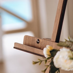 Rustic Wedding Easel, Floor Standing Sign Holder, Large Art Display ...