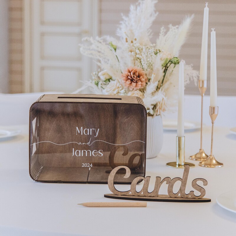 Acrylic Card Box - Etsy