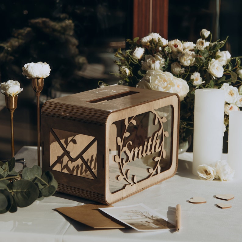 Rustic Receprion Decor, Wedding Card Box, Envelope and Memory Box, Wood ...