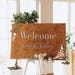 Personalized Wooden Wedding Welcome Sign, Rustic Custom Wedding Welcome ...