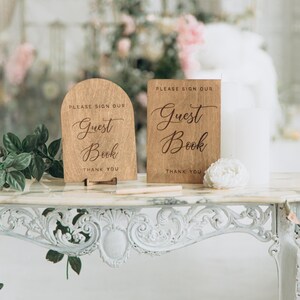 Personalized Rustic Letter Guest Book Form, Wedding Guest Book ...