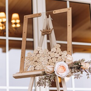 Rustic Wedding Easel Stand: Plywood Display for Welcome Sign or Photo ...